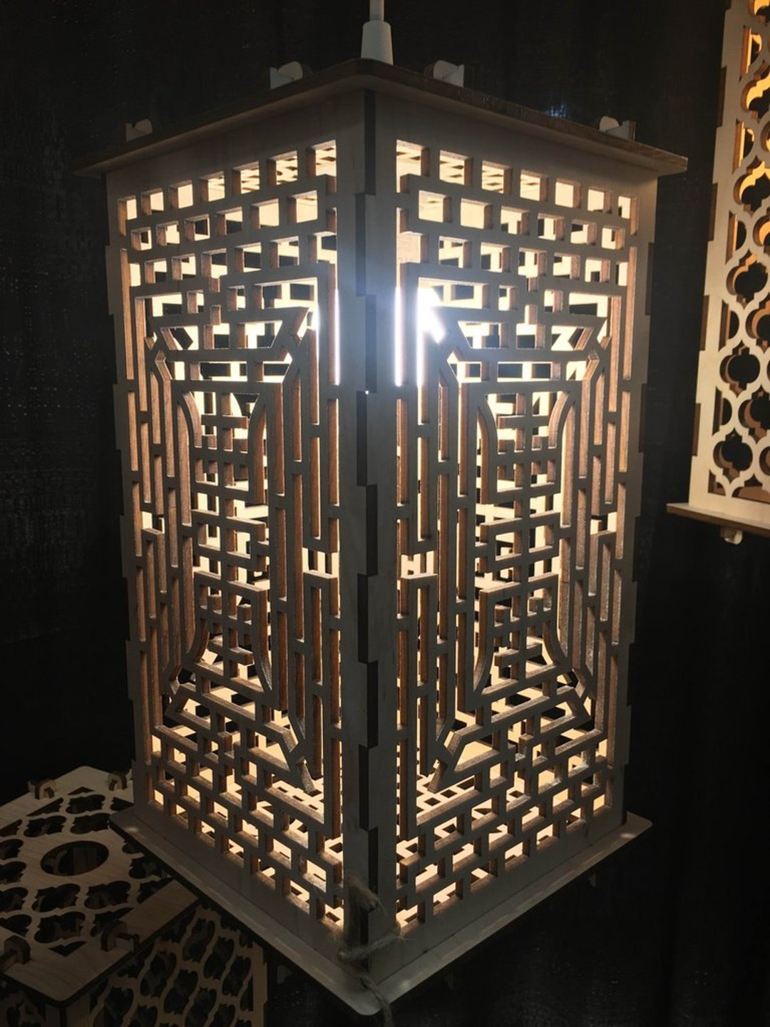 Asian Pattern Lantern - Etsy
