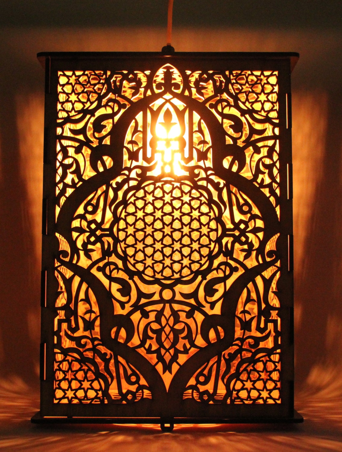Moroccan/islamic Pattern Lantern Large - Etsy