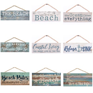 Coastal Wreath: Happy Place Nautical Beach House Decor - Etsy