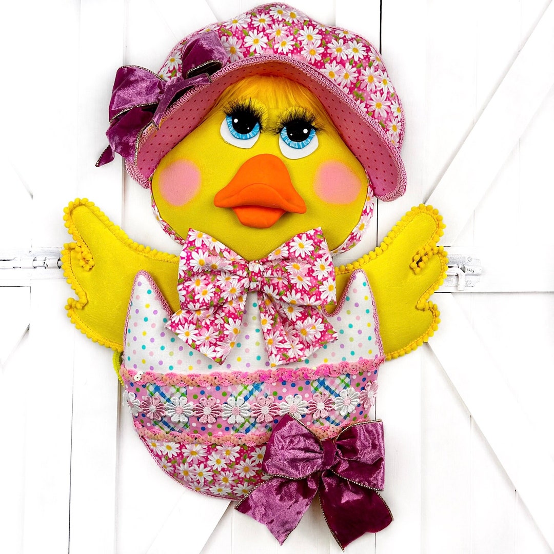 Easter Chicken Hatching Out of Egg Wreath Attachment **SEVERAL COLORS ...