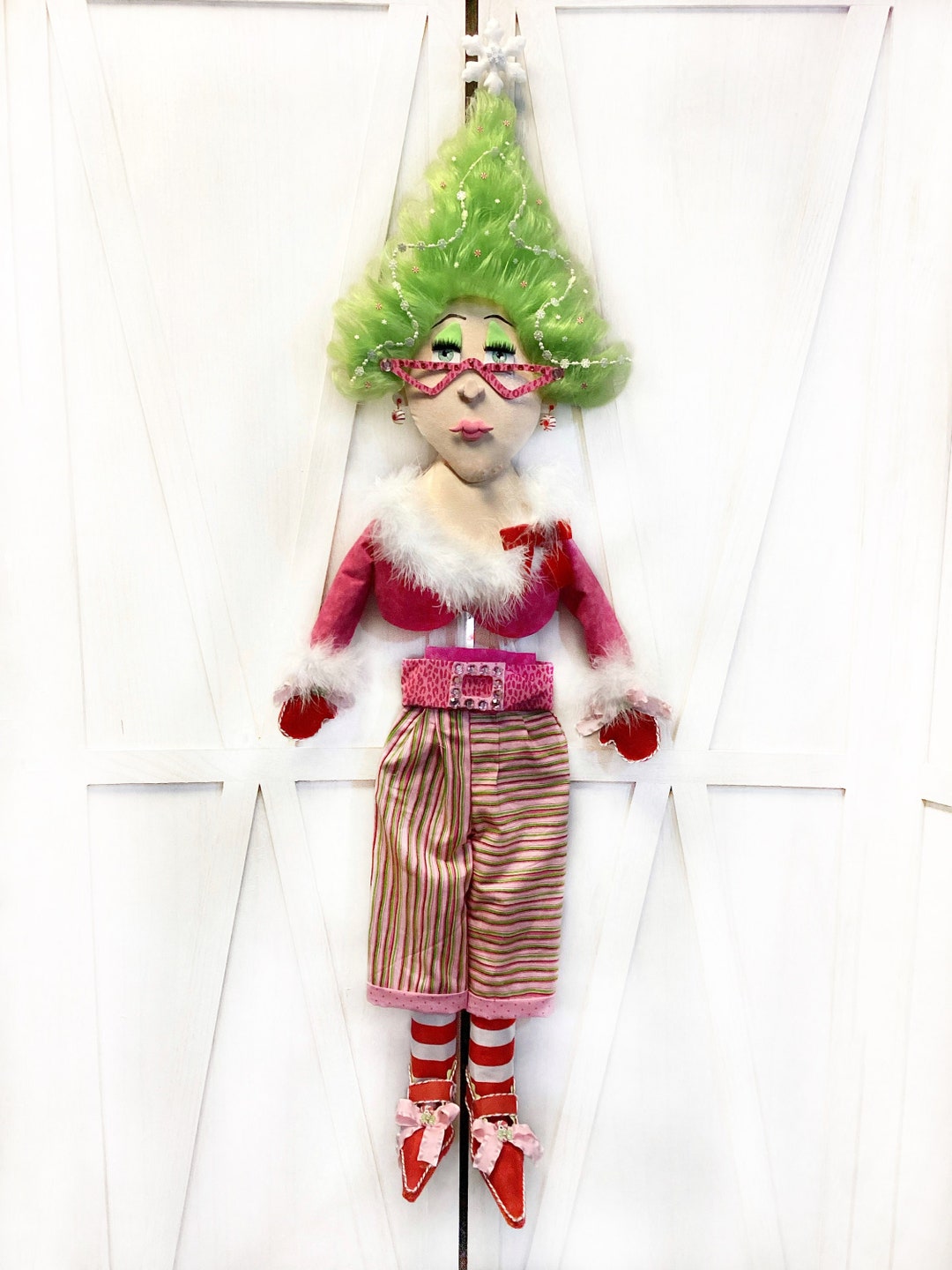 Mrs. Kringle Wreath Attachment Wall or Door Christmas - Etsy