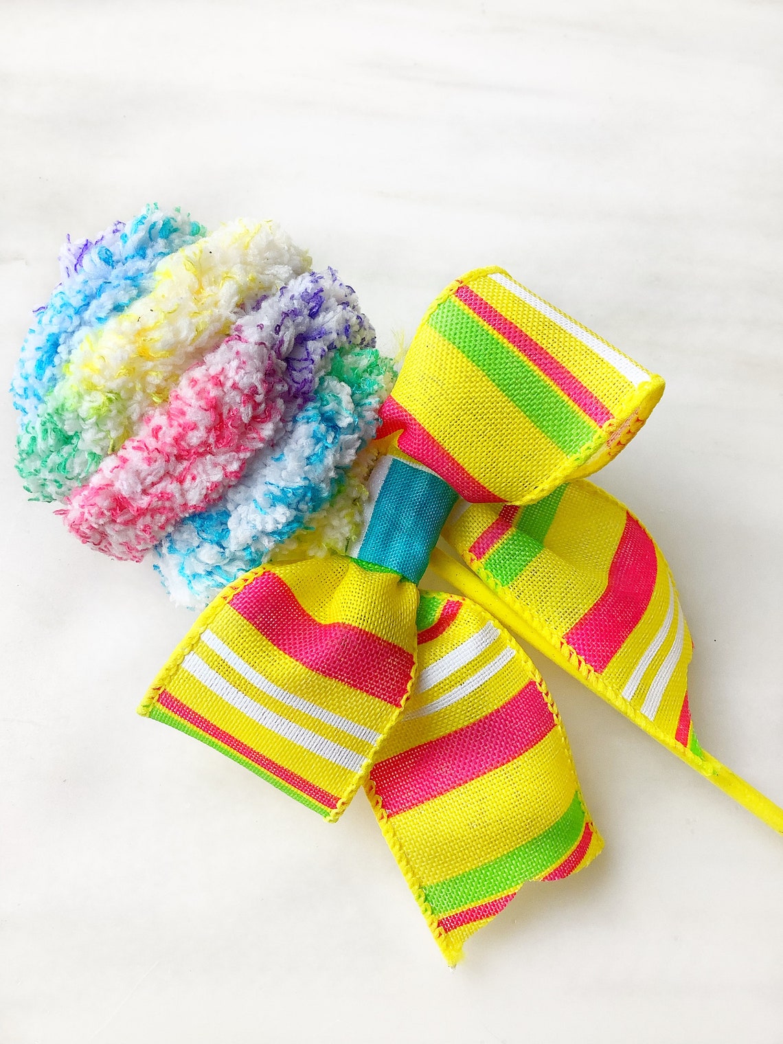 Faux Fuzzy Multicolored Bright Candy Lollipops, Candyland Decorations ...