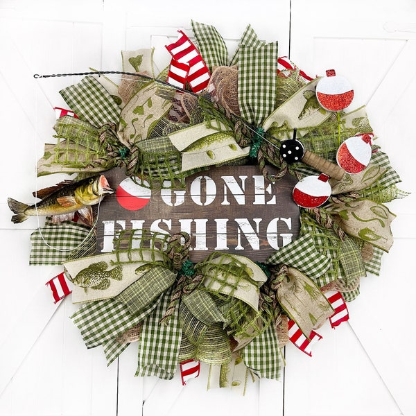 Fishing Wreath - Etsy