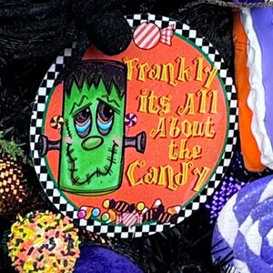 Handmade 3D Frankenstein It’s All About the Candy Halloween Wreath for ...