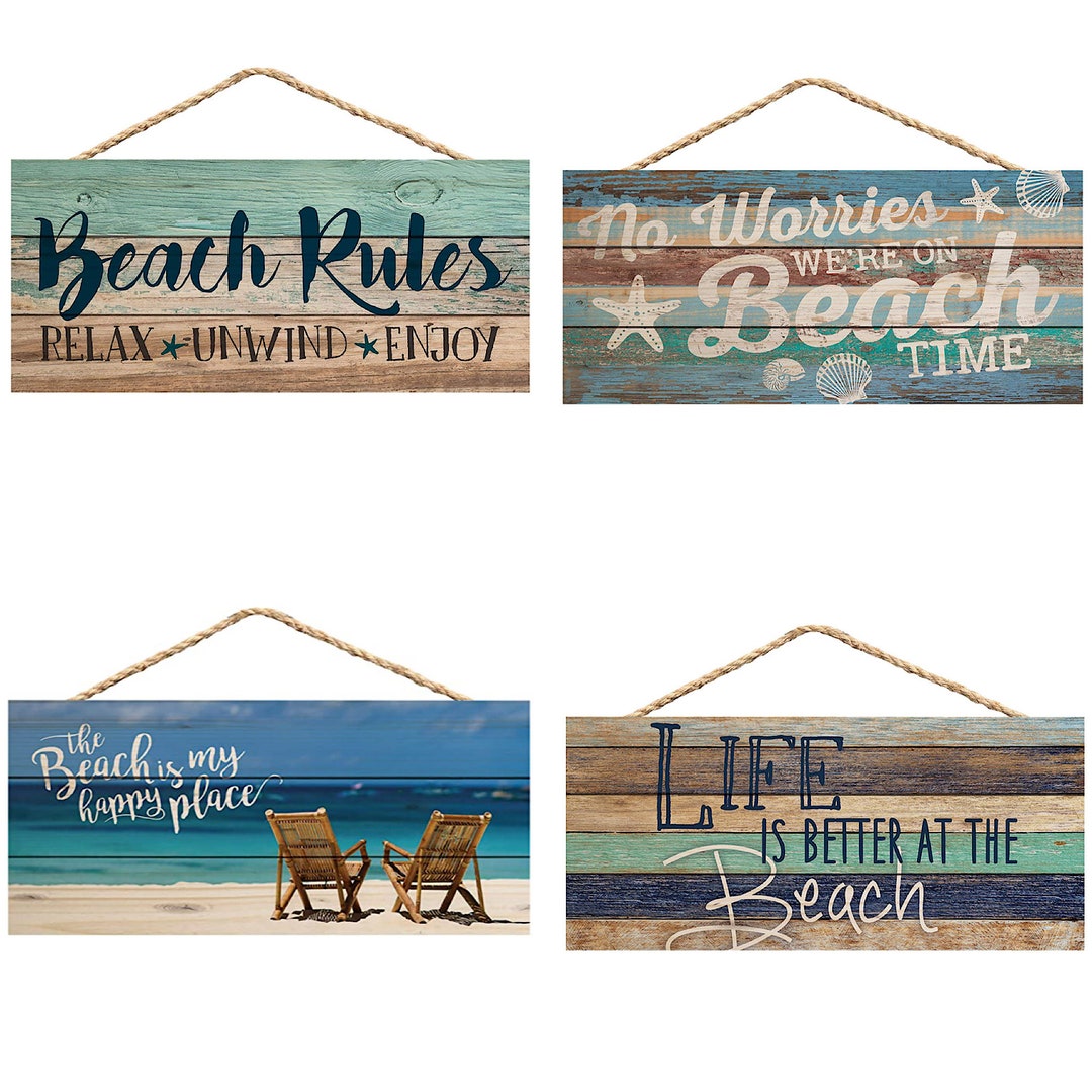 SEVERAL BEACH SIGNS Variations to Choose From P. Graham Dunn Coastal ...