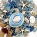 Capiz Shell Sea Turtle Blue Burlap Beach Coastal Nautical - Etsy