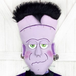 The Groom Purple Frankenstein Wreath Attachment, Frankenstein Halloween ...