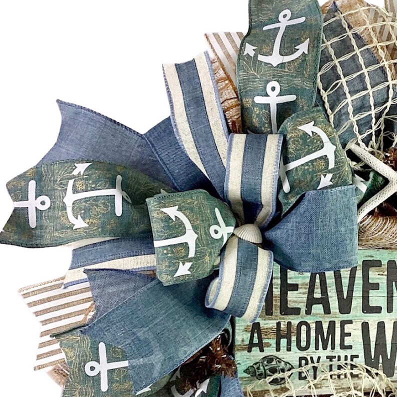 Heaven is a Home by the Water Poly Deco Mesh Lake House - Etsy