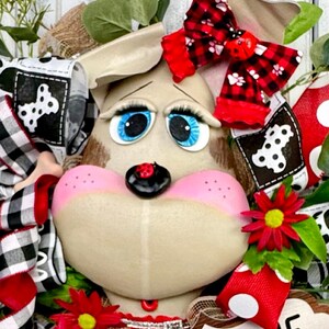 Large “welcome Hope You Like Dogs” Snippy Dog Lovers Wreath With ...