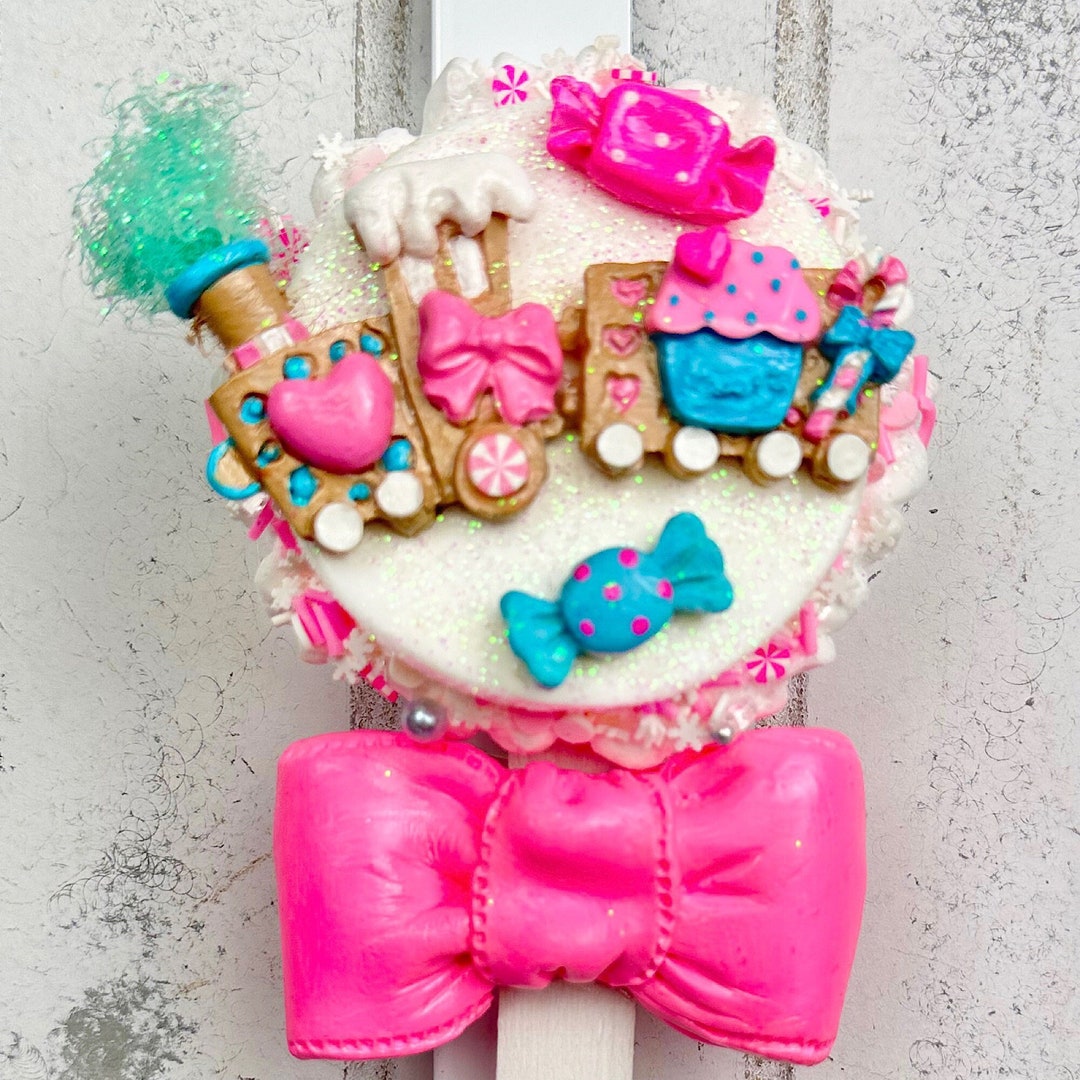 Handmade & Painted Candy Land Choo Choo Train Lollipop - Etsy
