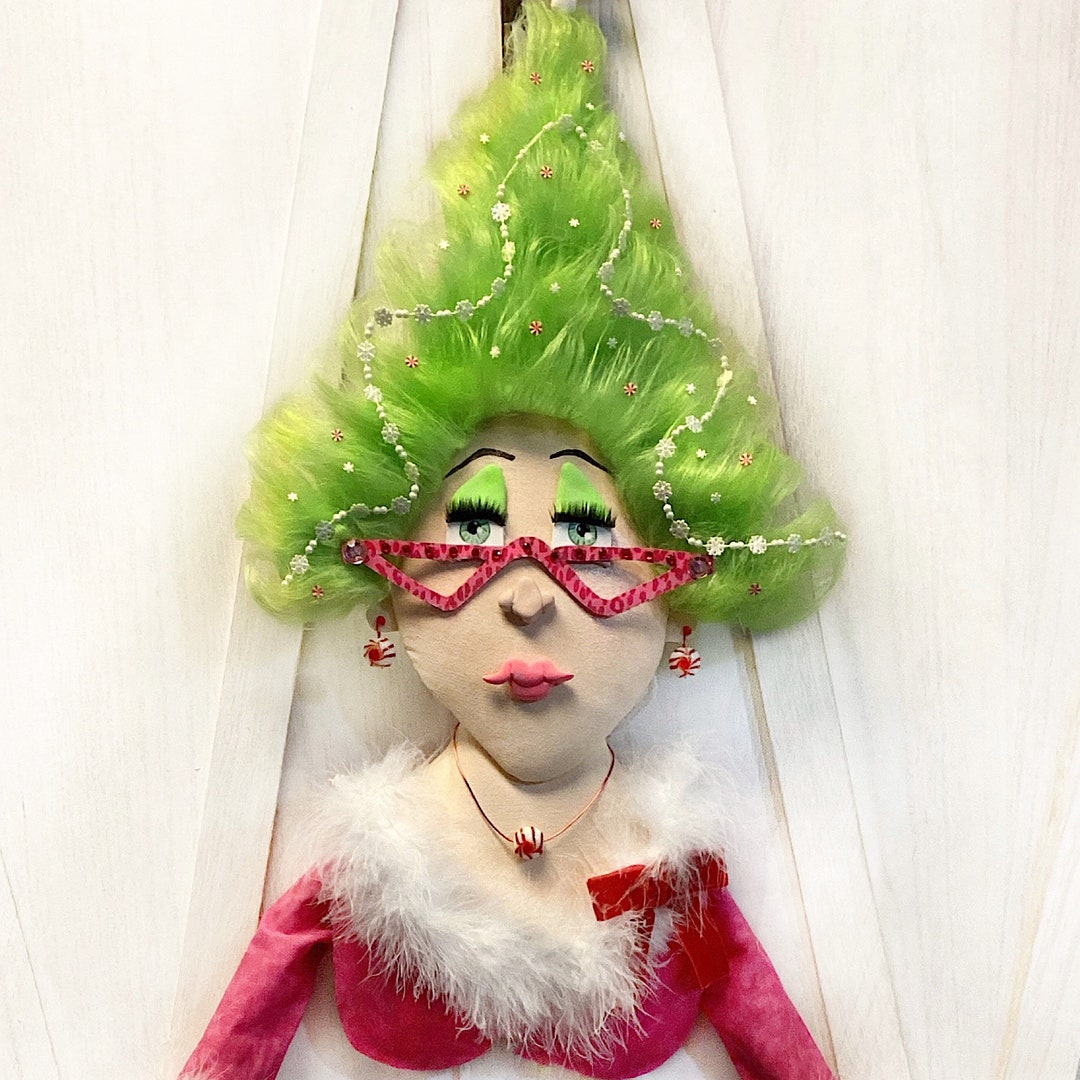 Mrs. Kringle Wreath Attachment, Wall or Door Christmas Decorations, Top ...