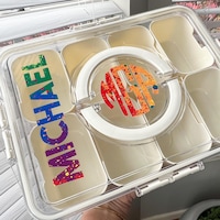 PERSONALISED Travel Snack Box Label Vinyl Decal Sticker - STICKER ONLY ...