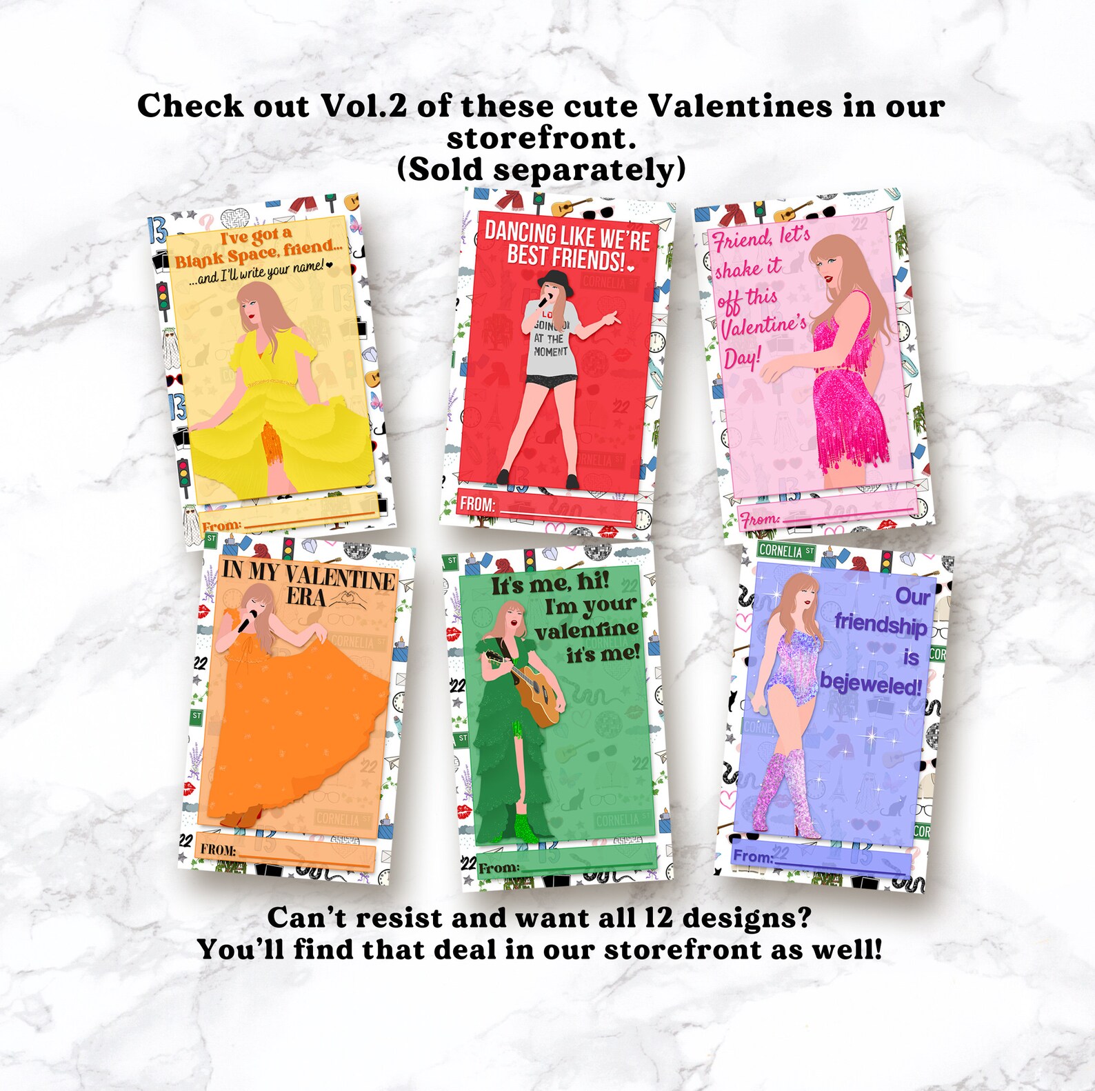 Taylor Swift Valentine, Taylor Swift Valentine Card, Taylor Swift Eras ...