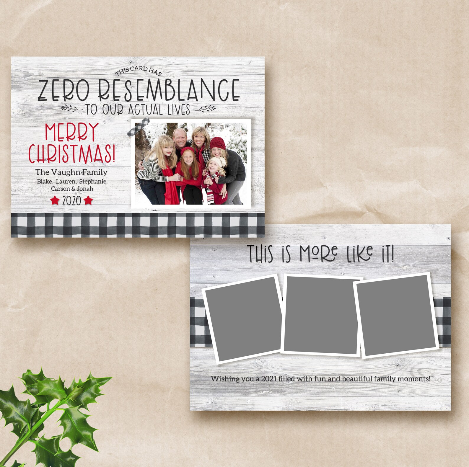 Funny Christmas Card With Photo Funny Christmas Cards With - Etsy