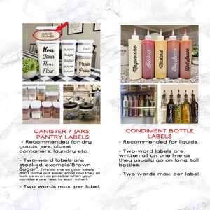 Condiment Labels, Kitchen Labels, Squeeze Bottle Labels, Bottle Labels ...