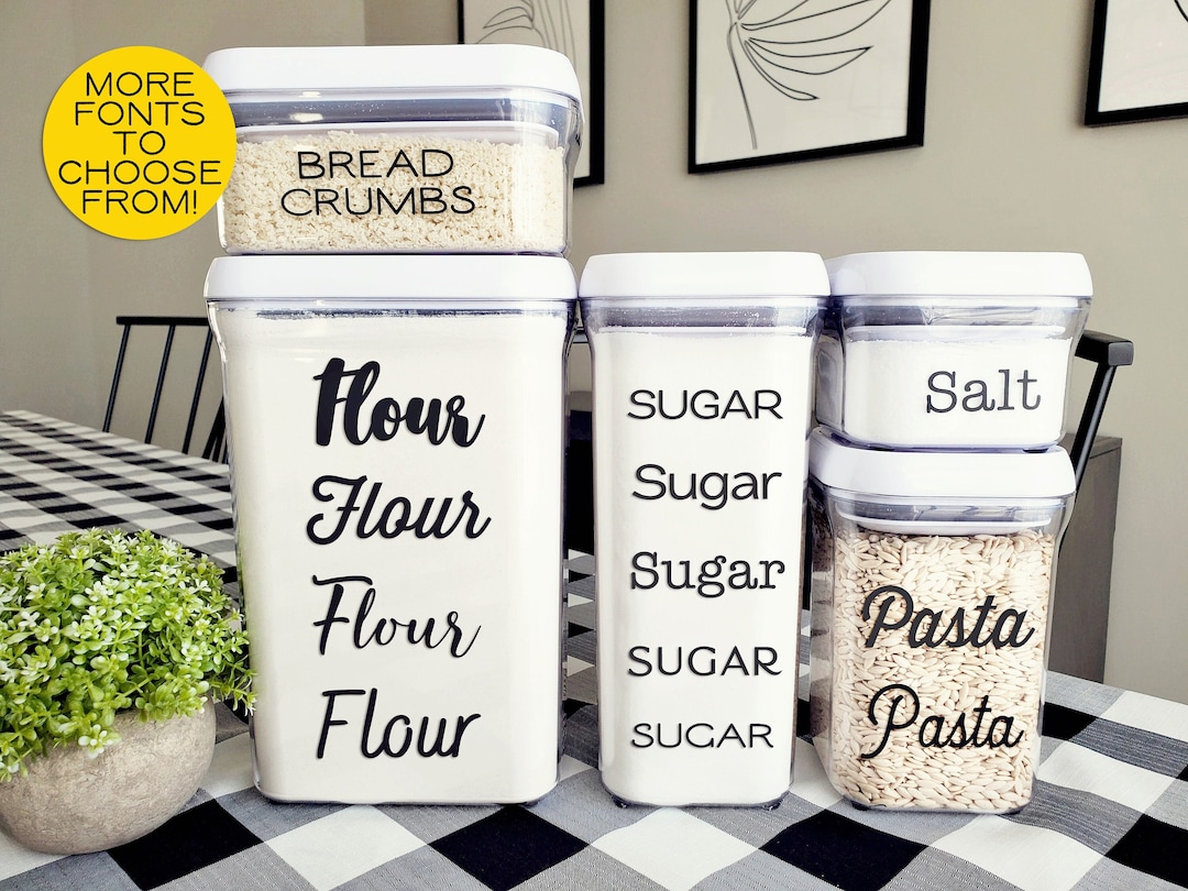 Canister Labels Kitchen Labels Pantry Labels Canister - Etsy