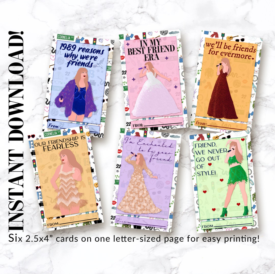 Taylor Swift Valentine, Taylor Swift Valentine Card, Taylor Swift Eras ...