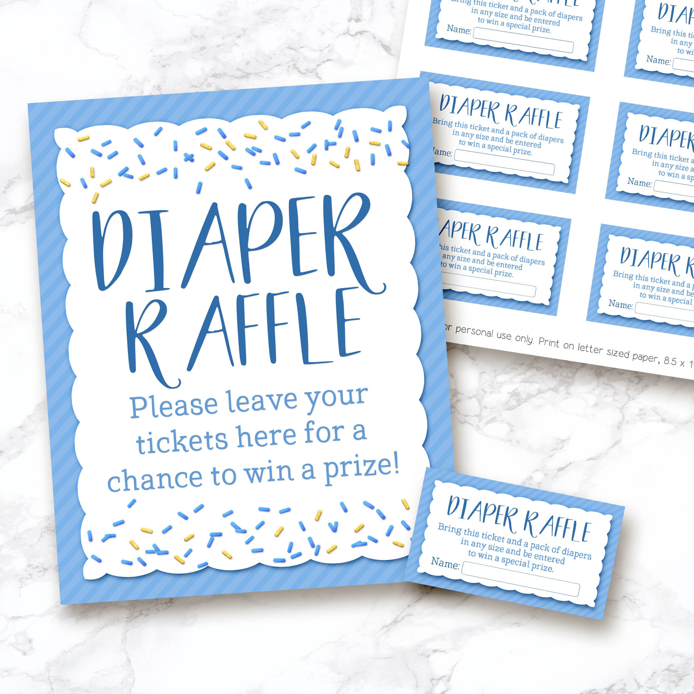 Sprinkle Diaper Raffle Instant Download Diaper Raffle Diaper - Etsy Canada