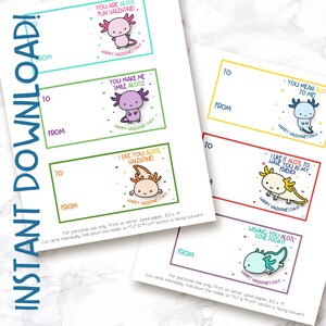 Axolotl Valentine Cards, Axolotl Valentine Card, Valentine Cards ...