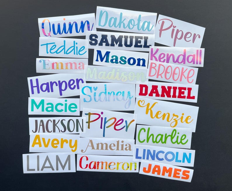 Laptop Name Decal, Name Stickers for Laptop, Laptop Decal, Custom ...