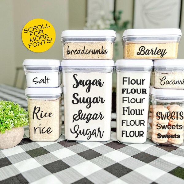 Custom Pantry Labels - Etsy
