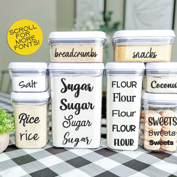 Canister Decal - Etsy