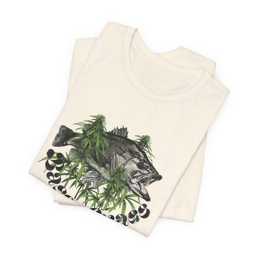Largemouth Bass Cannabis T-shirt, Fishing T-shirt, Fish, Bass Pro, Hemp ...