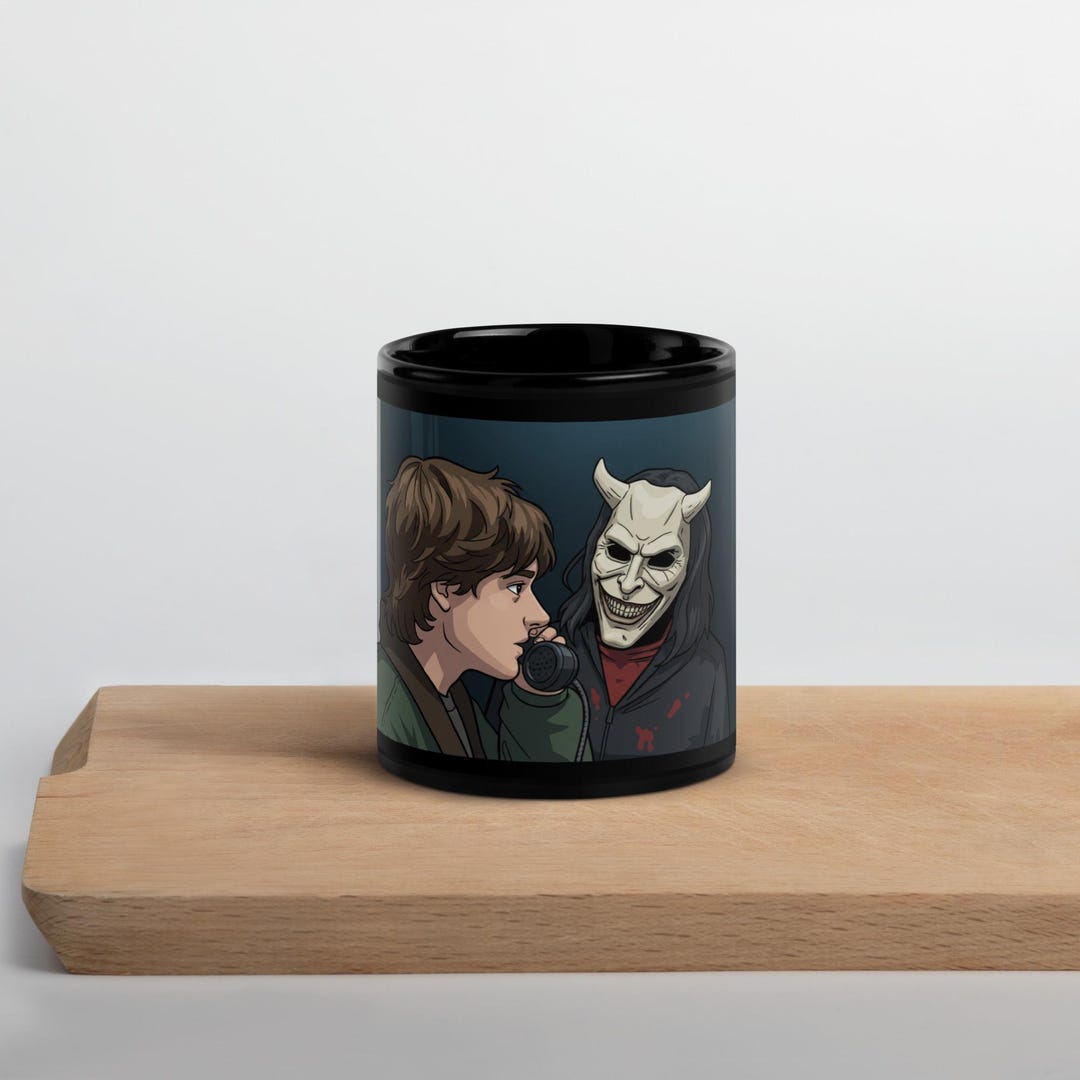 The Black Phone Inspired Horror Mug | Creepy Phone Call Scene ...