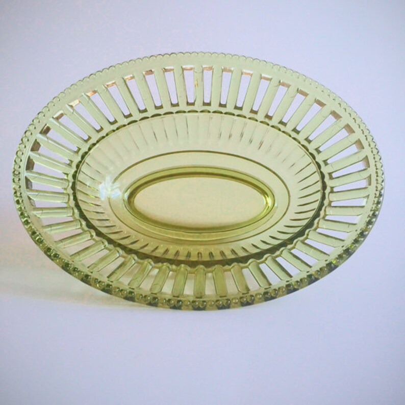 Imperial Glass Company Reticulated Beaded Edge Bowl Free Shipping - Etsy