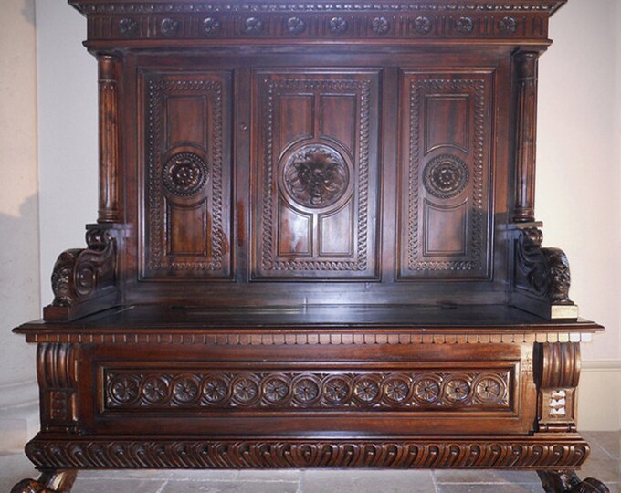 Antique Italian Renaissance Foyer Bench - Etsy