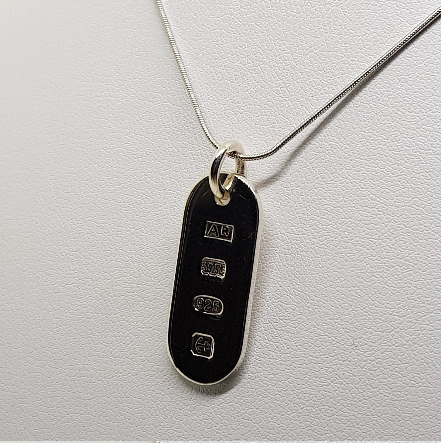 Sterling Silver Dog Tag Military Ingot Small - Etsy