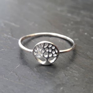 Silver Tree Ring - Etsy