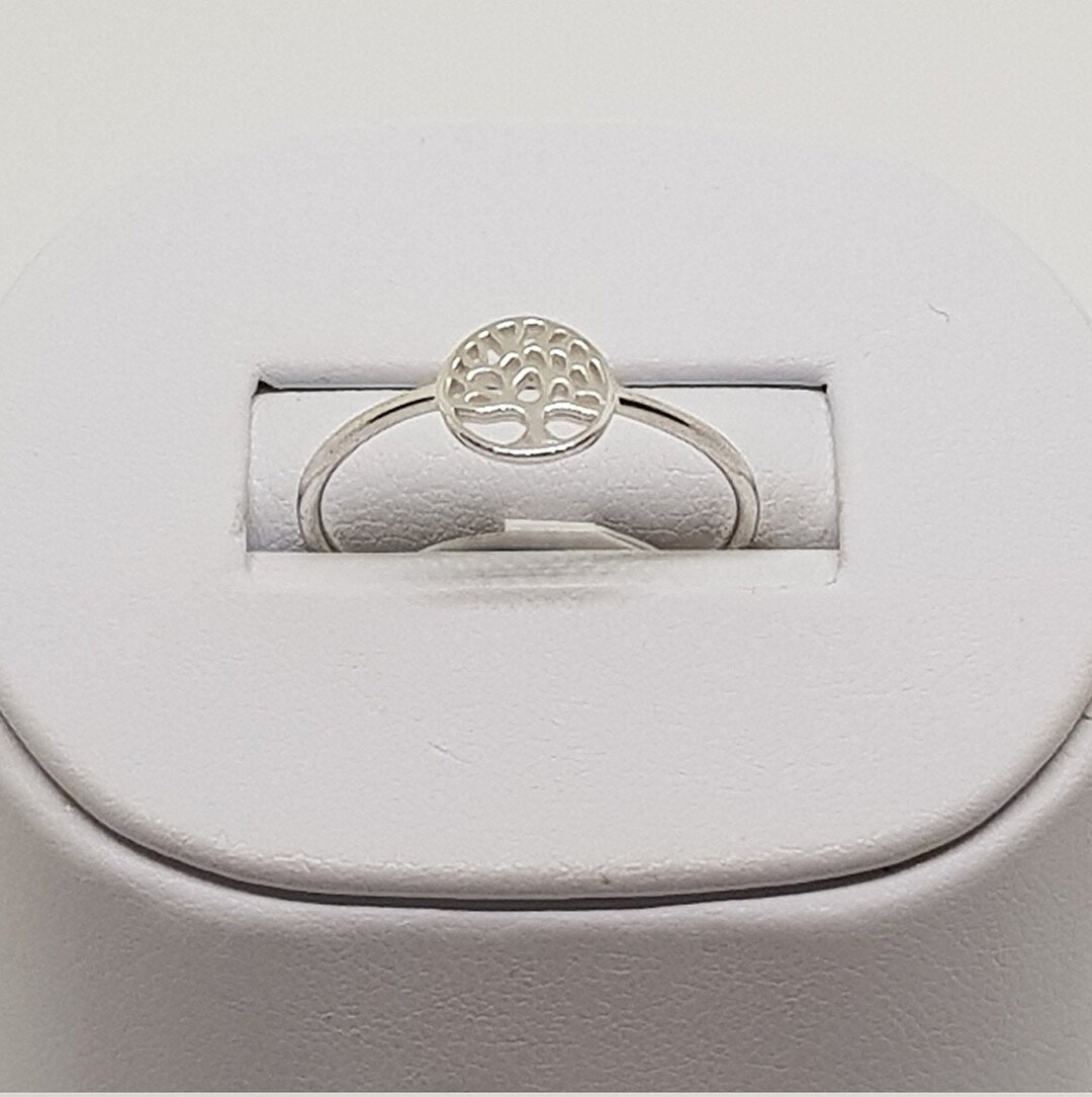 Silver Tree Ring - Etsy