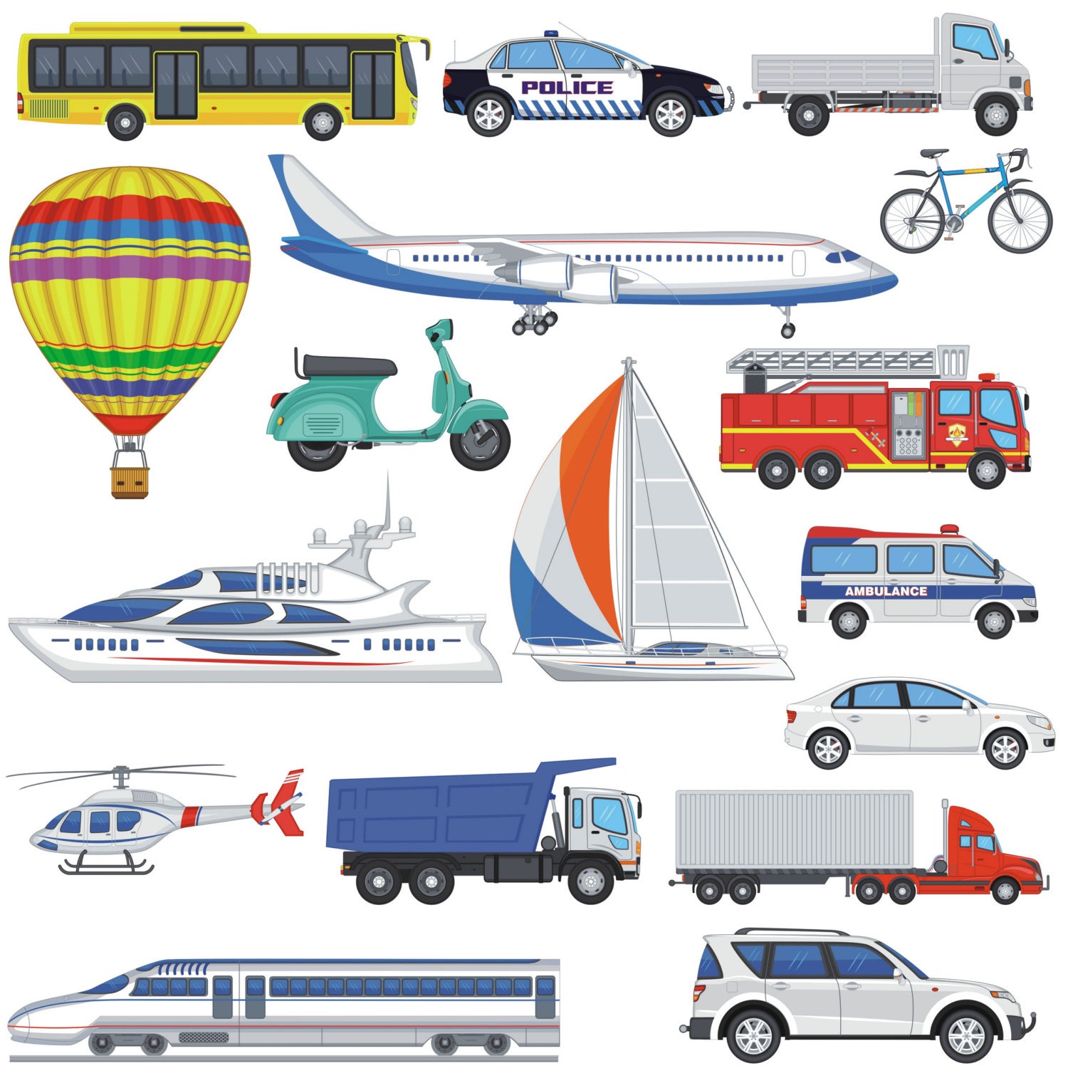 Clip Art Transportation Means