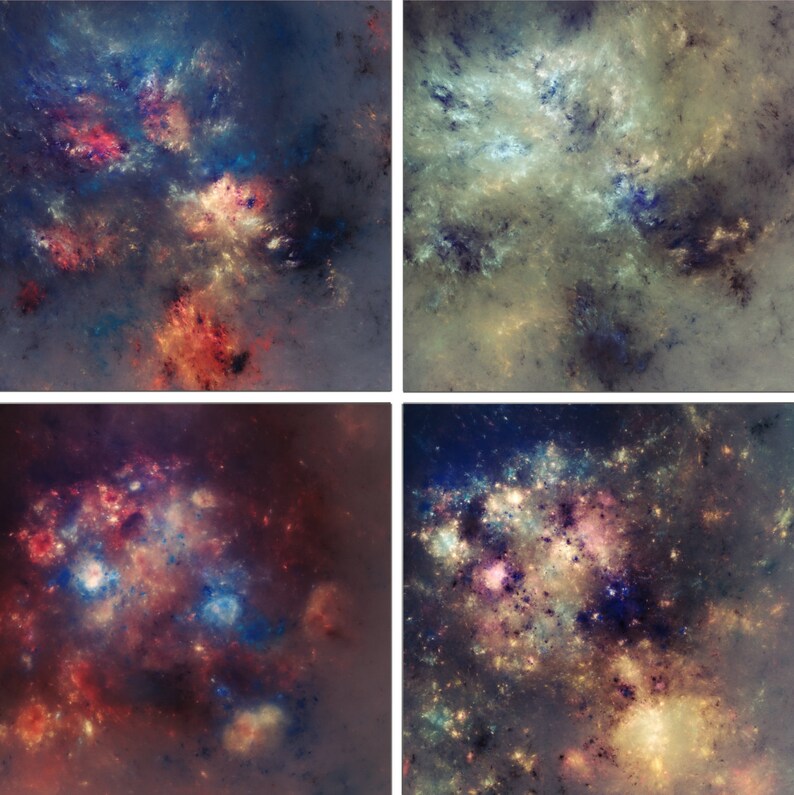 Nebula Galaxy Digital Paper Space Digital Paper Universe | Etsy