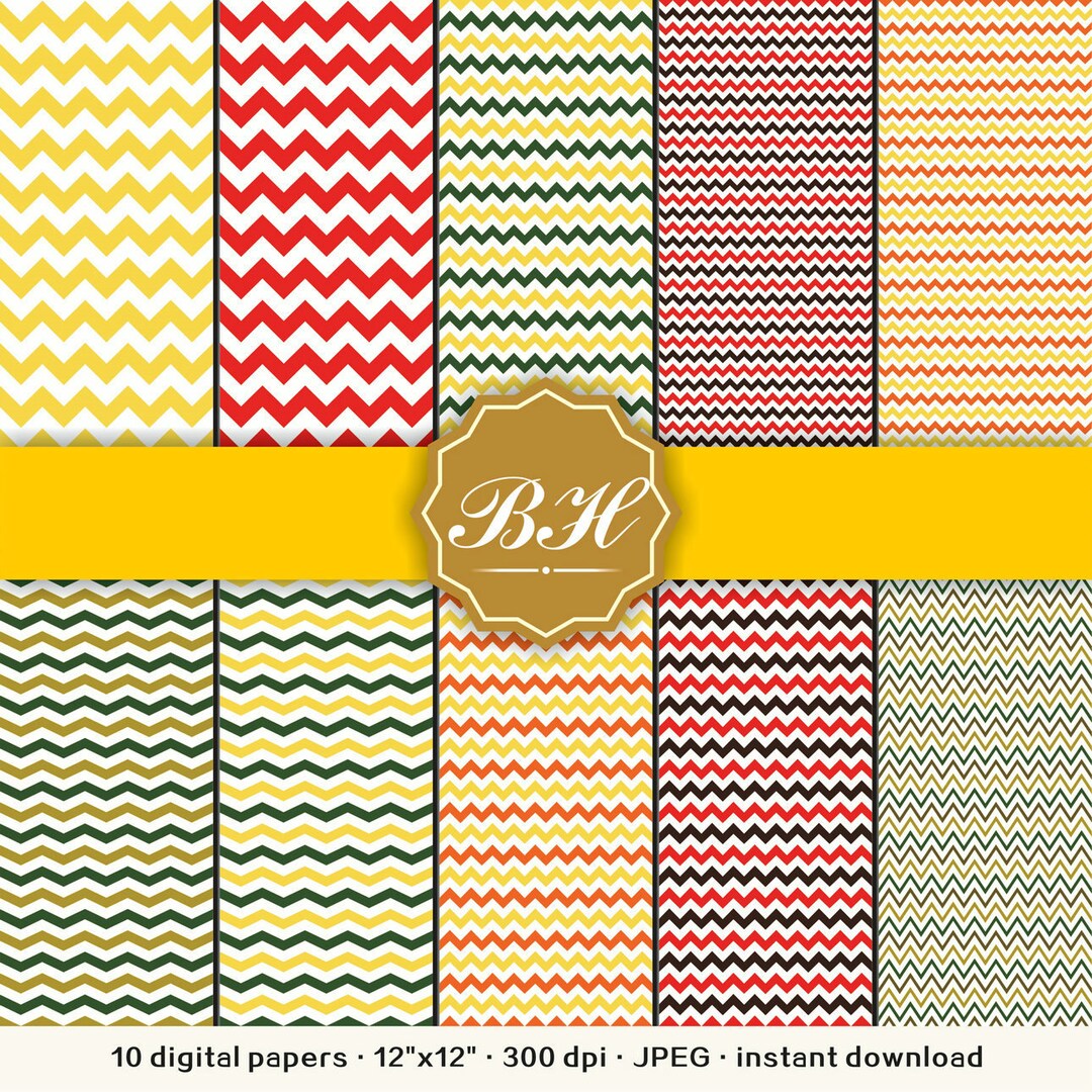 Chevron Digital Paper Chevron Scrapbook Paper Chevron - Etsy