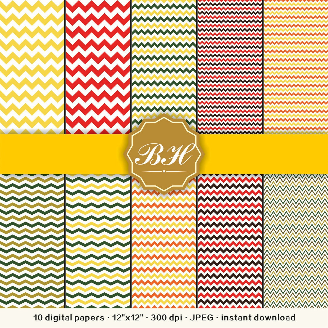 Chevron Digital Paper Chevron Scrapbook Paper Chevron - Etsy