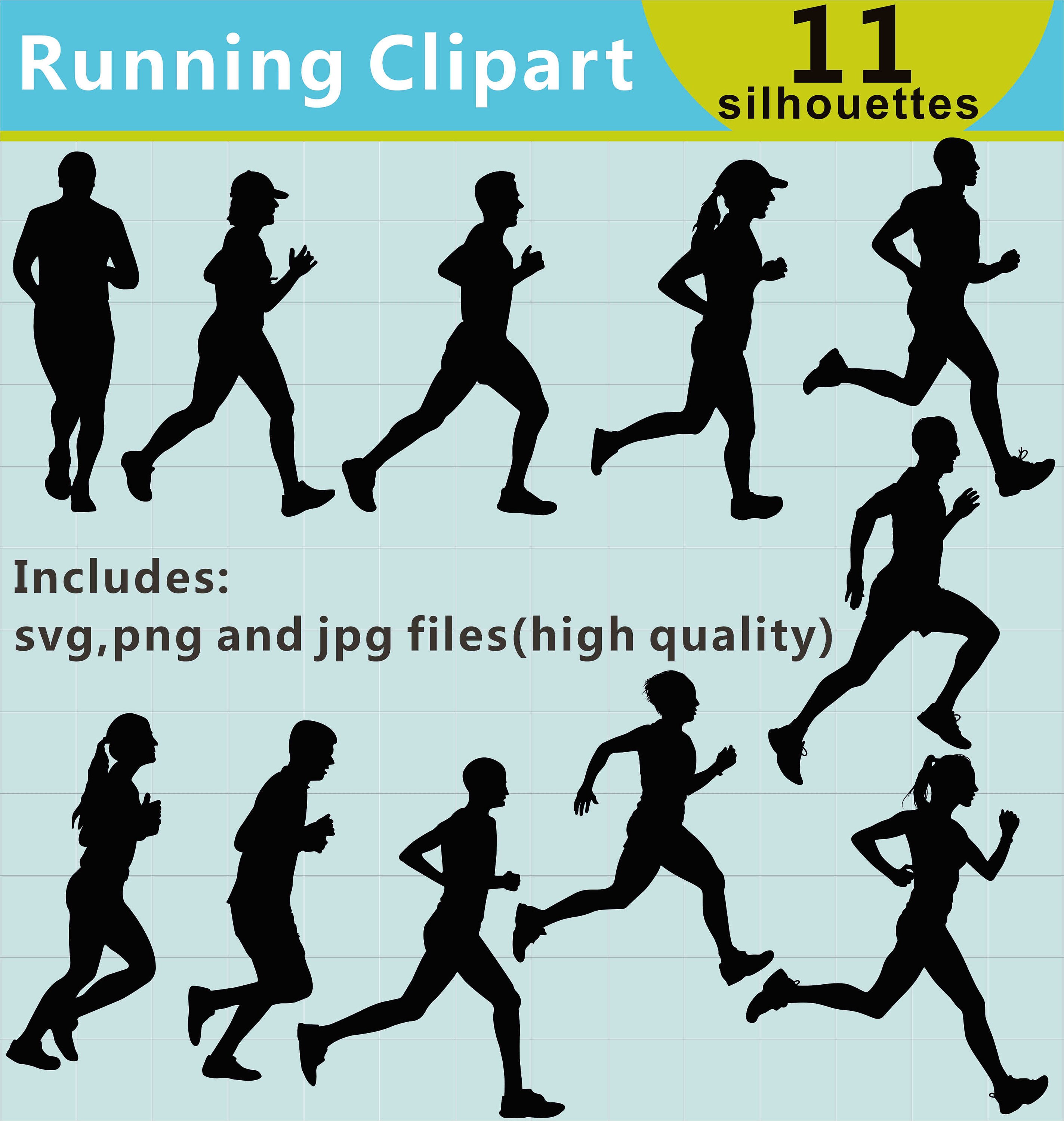 Walking Fitness Clipart Backgrounds