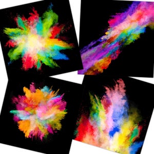 Colored Explosion Textures Abstract Digital Paper - Etsy