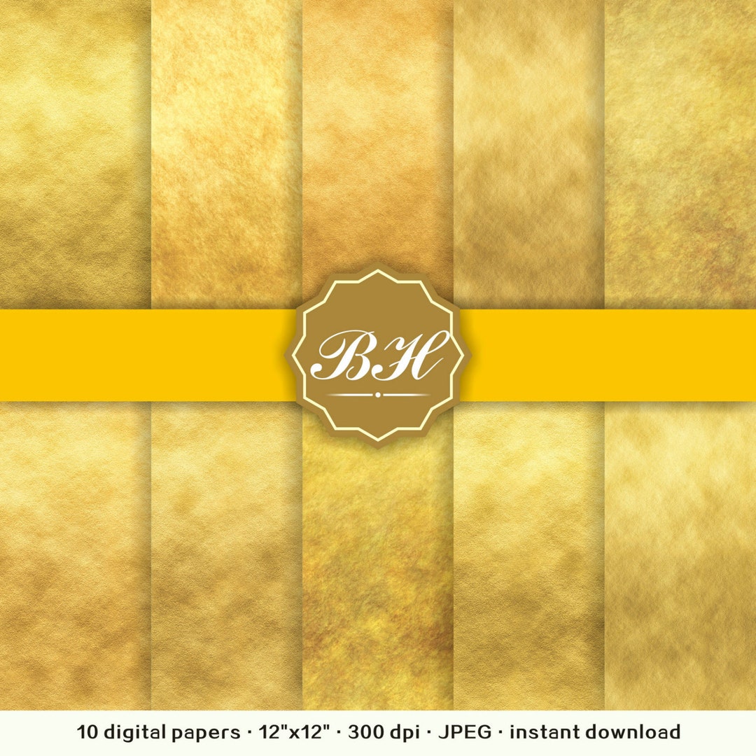 Gold Digital Paper Gold Foil Digital Paper Gold Paper Gold - Etsy