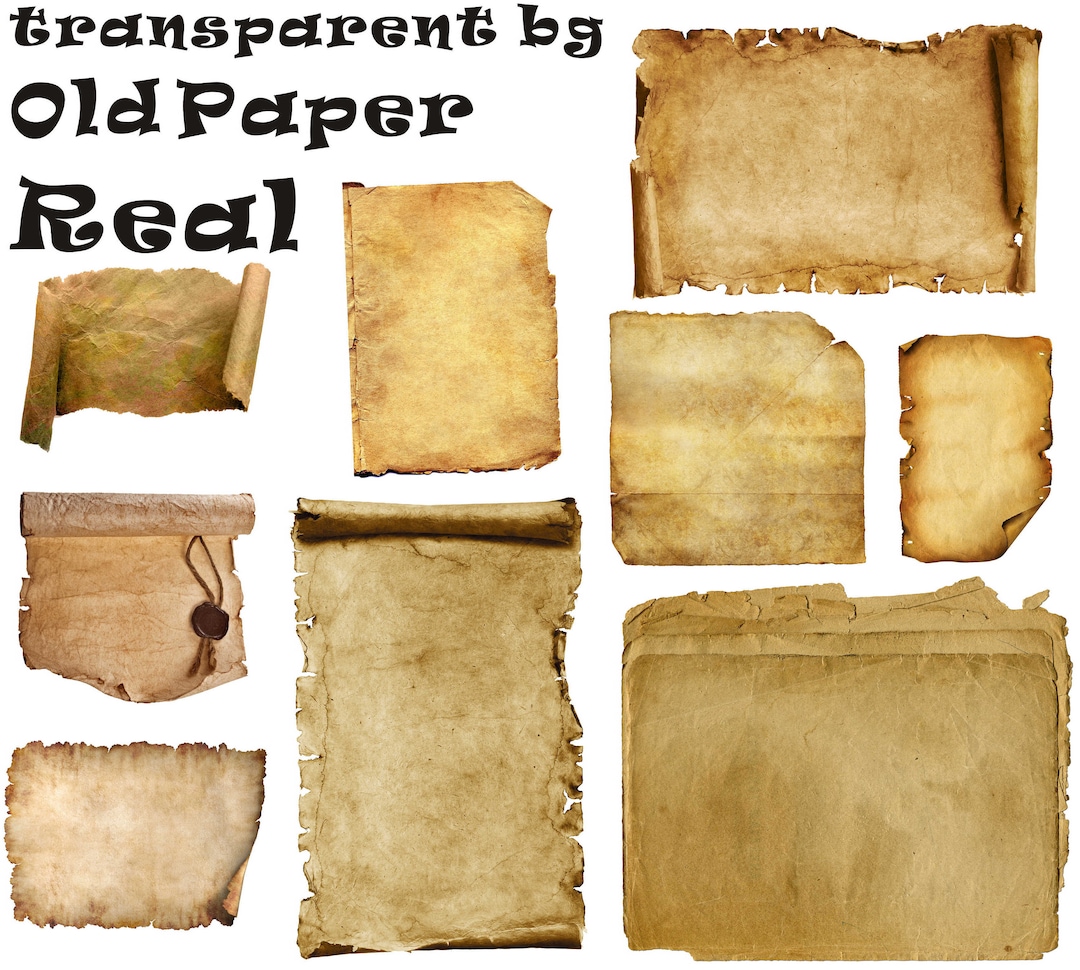 Old Paper Clipart Pack: Old Paper Clip Art Antique Paper - Etsy Canada