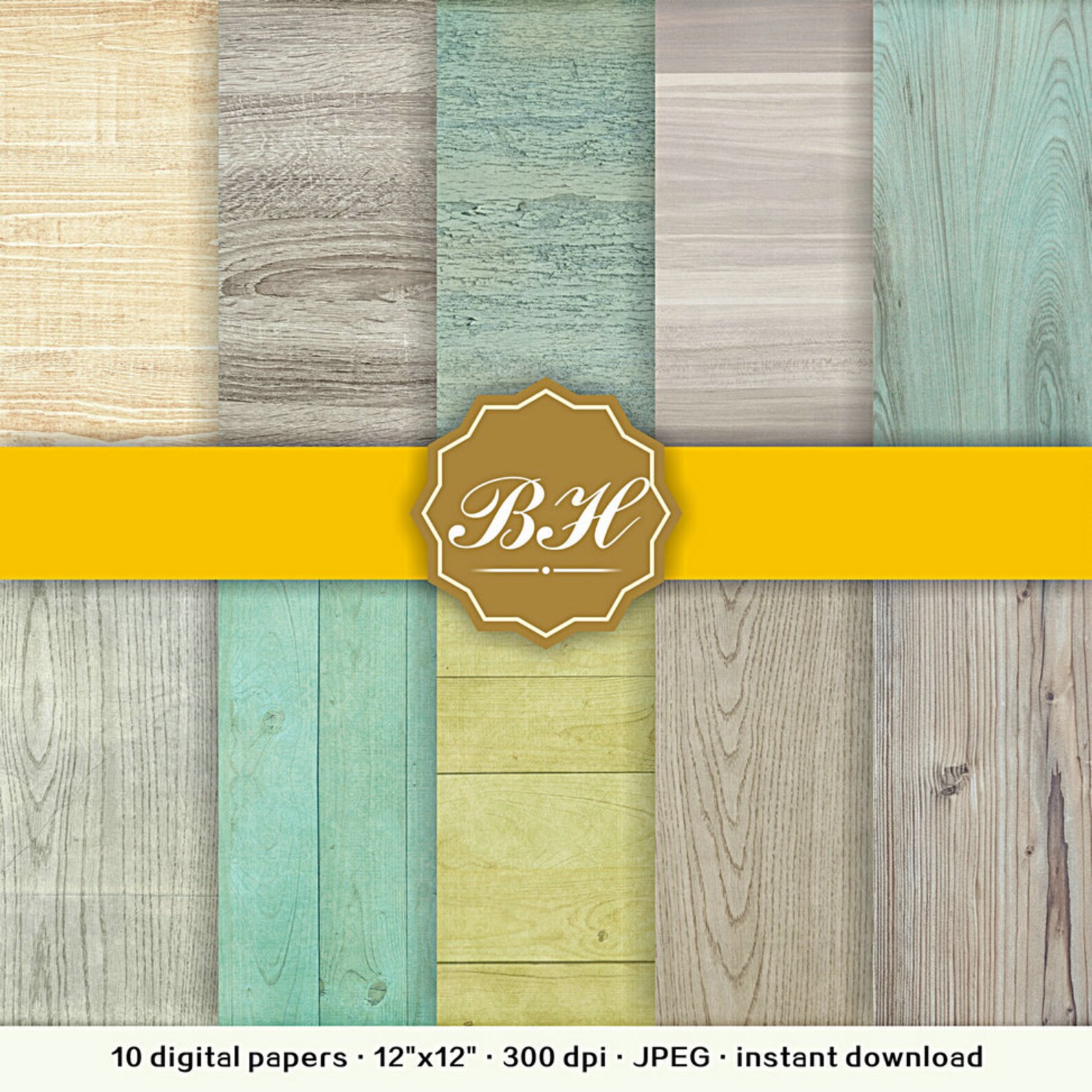 Birch Wood Digital Paper Rustic Wood Grain Pattern Wood - Etsy