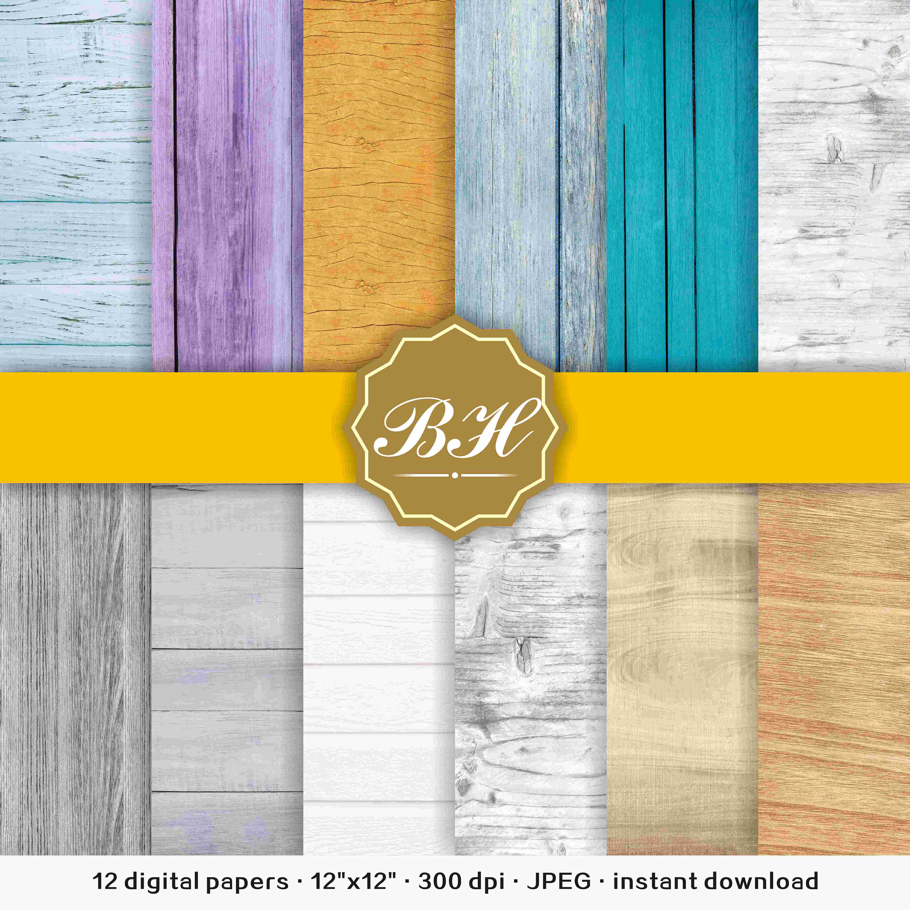 Wood Digital Paper Wood Grain Pattern Wood Texture - Etsy Canada