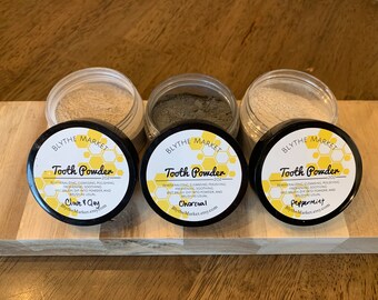 Natural Remineralizing Tooth Powder With Myrrh Resin Neem & Clove ...