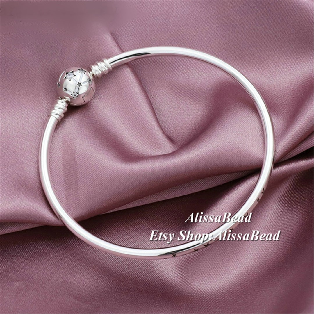 2021 Winter Release Sterling Silver Stars & Galaxy Bangle - Etsy