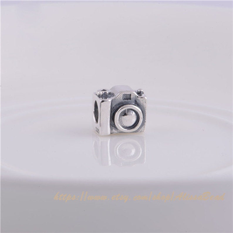 Authentic 925 Sterling Silver Camera Charms With Clear Cz - Etsy