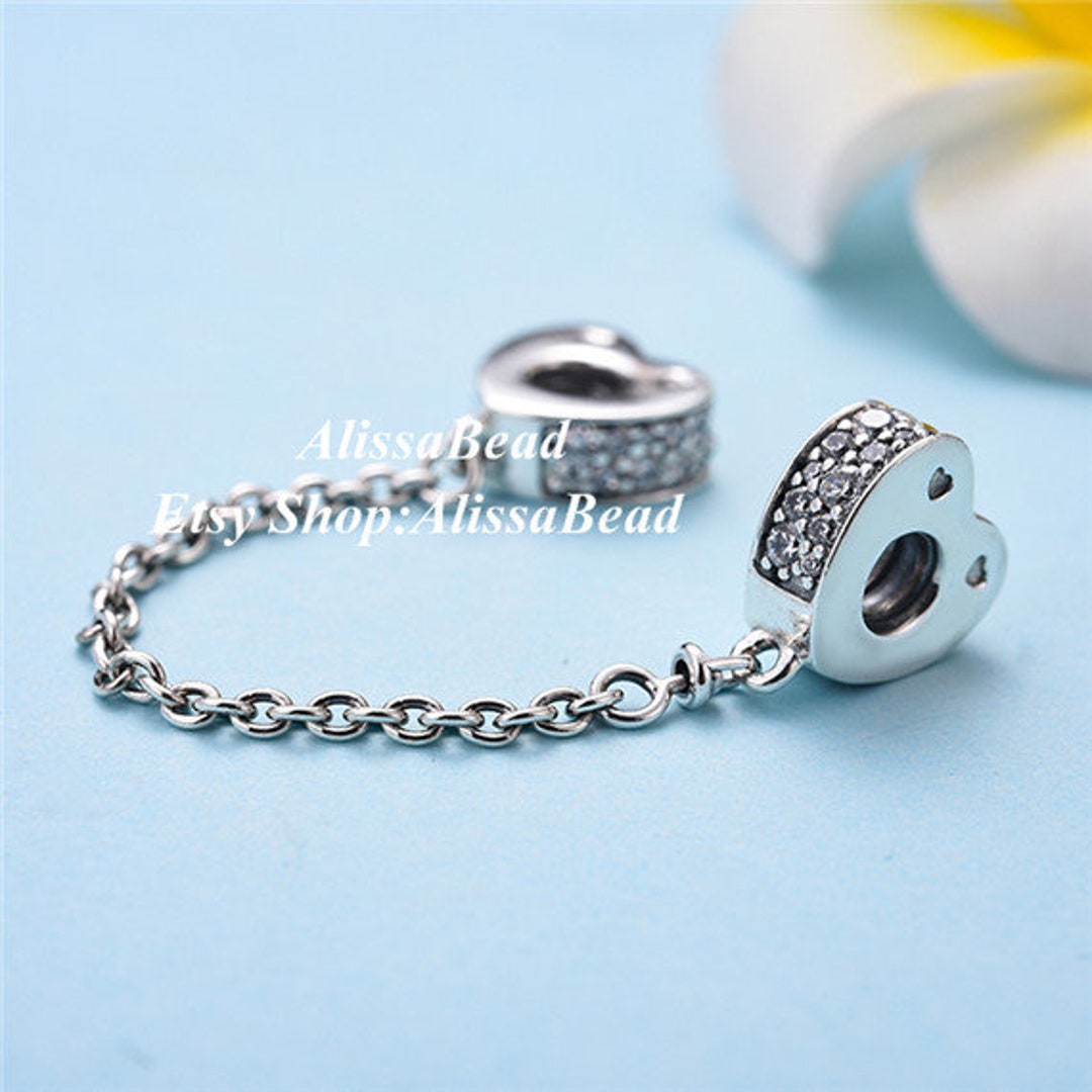 2018 Spring 925 Silver Sparkling Arcs of Love Lock Safety - Etsy