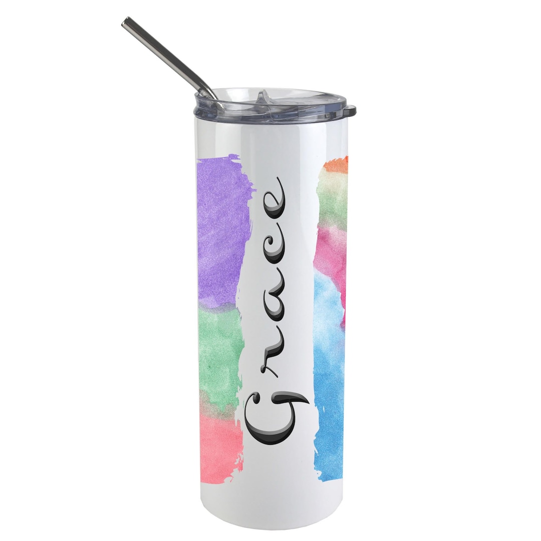 Personalized Tumbler | Watercolor Design | Custom Insulated Tumbler ...