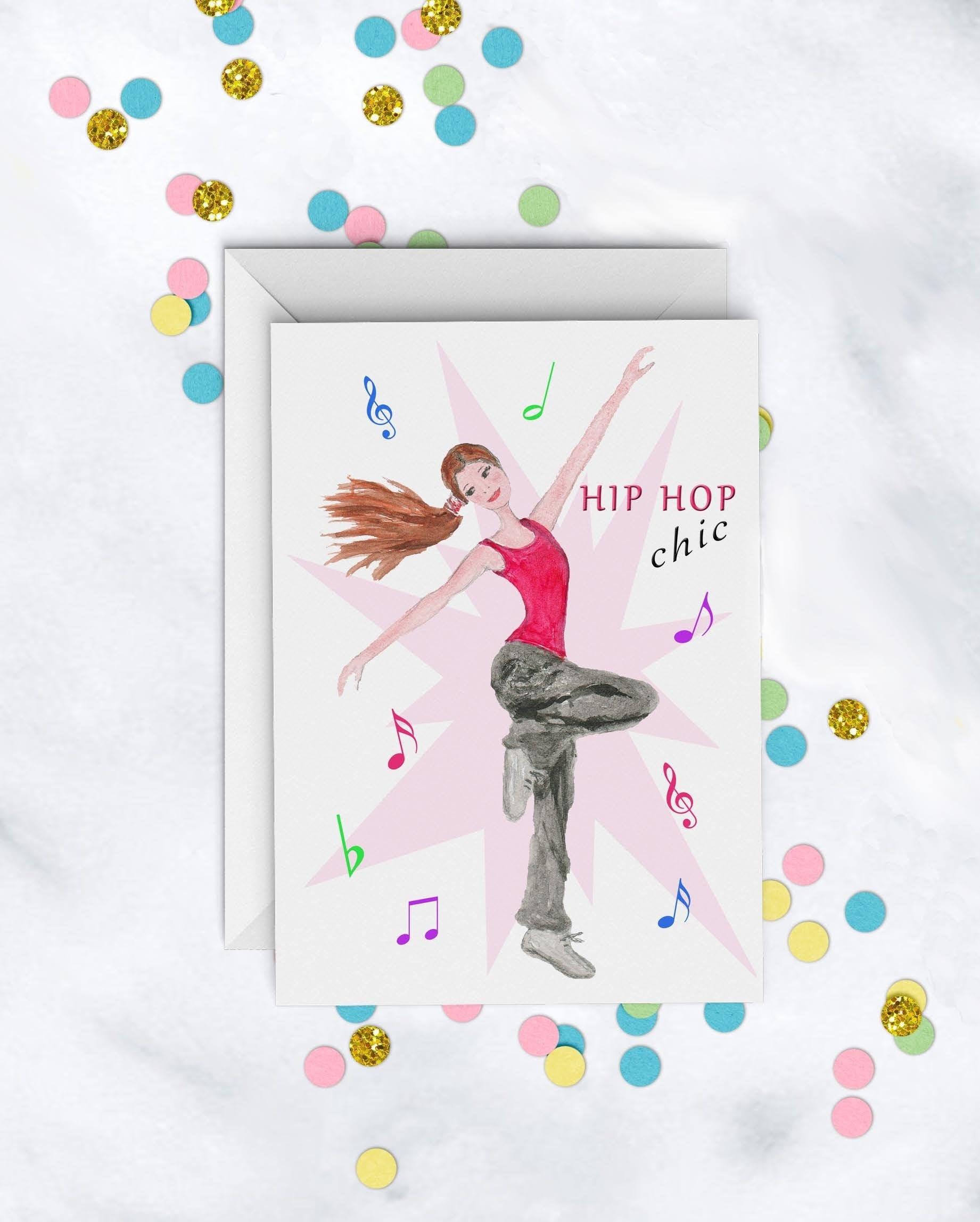 Hip Hop Chic Card | Girl Birthday | Everyday Card | Card for Dancer ...