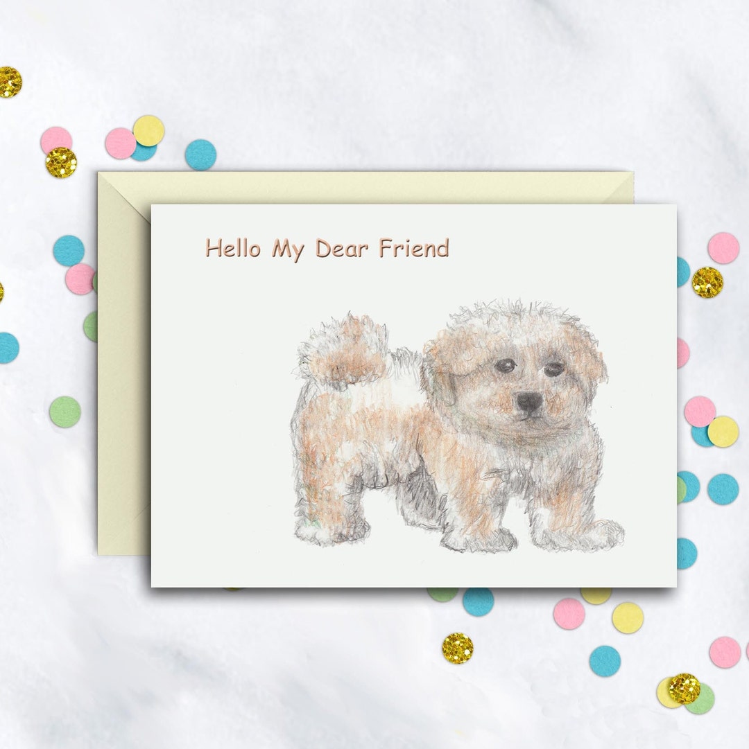 My Dear Friend Card | Thinking of You Note Card | Missing You Card ...